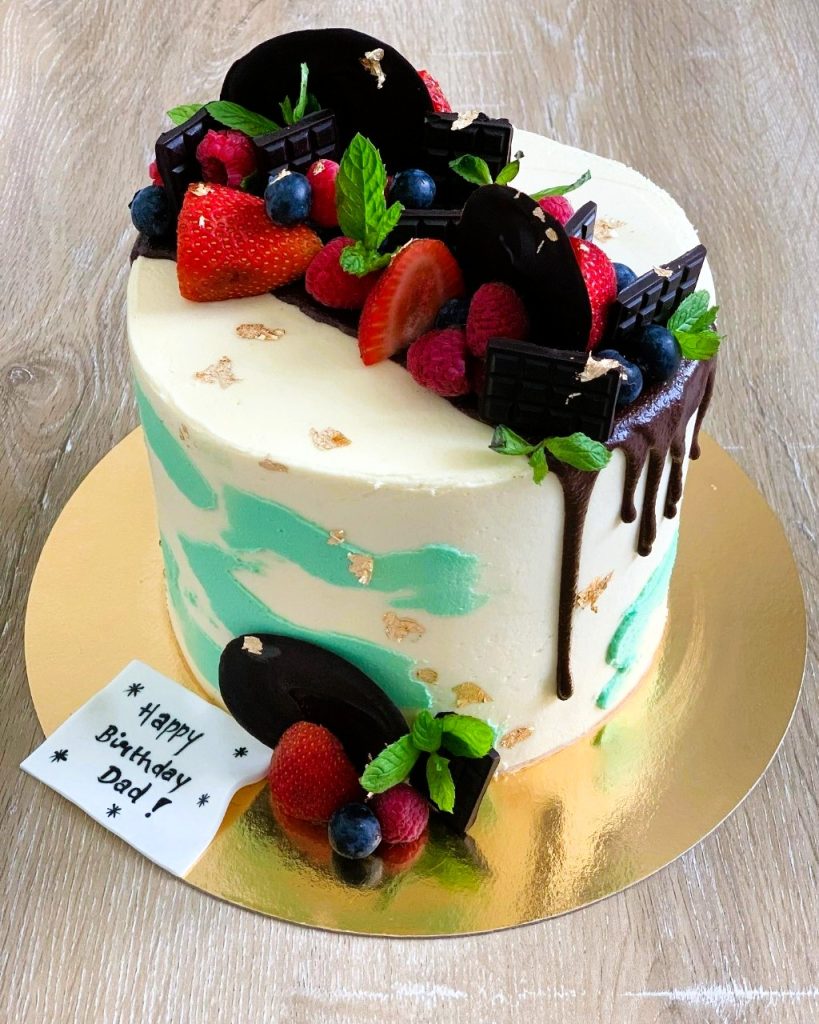 Celebration Choco-Fruity Luxe Drip Cake - Flowers Delivery Mauritius