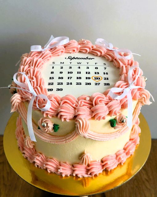 Save the Sweet Date Birthday Cake - Flowers Delivery Mauritius
